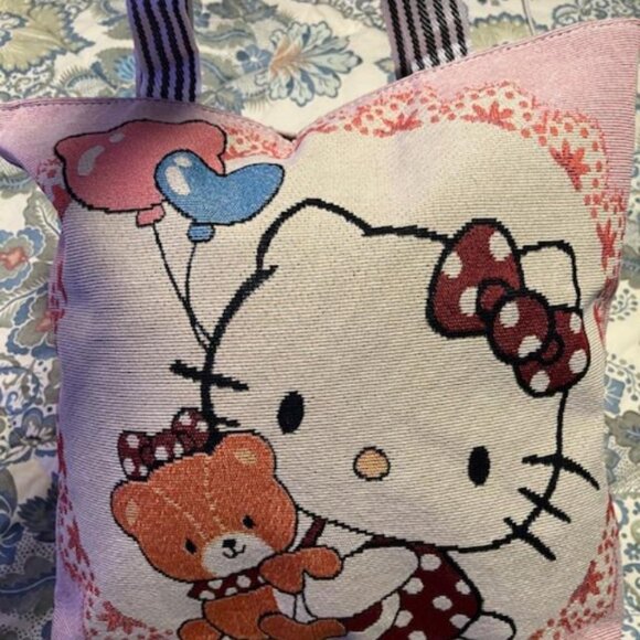 Hello Kitty | Bags | Nwt Hello Kitty Canvas Tote 4x15x3 12 | Poshmark